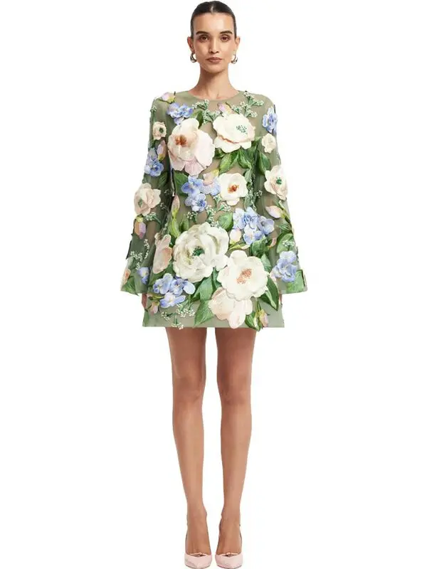 LEO LIN Suzanne Floral Mini Dress - Blossom