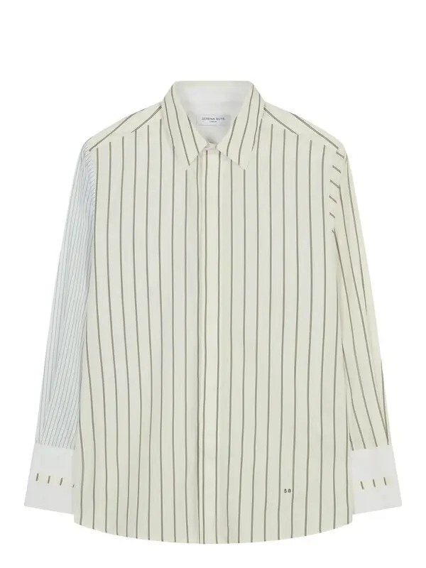 Serena Bute Cotton Oversized Shirt - Striped