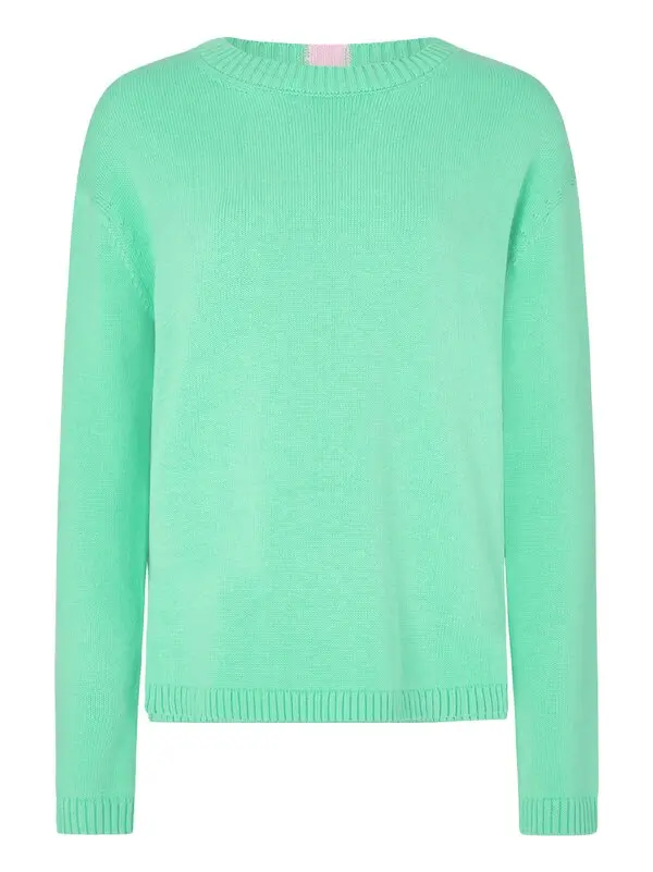 Serena Bute Cashmere Blend Relaxed Fit Jumper - Green