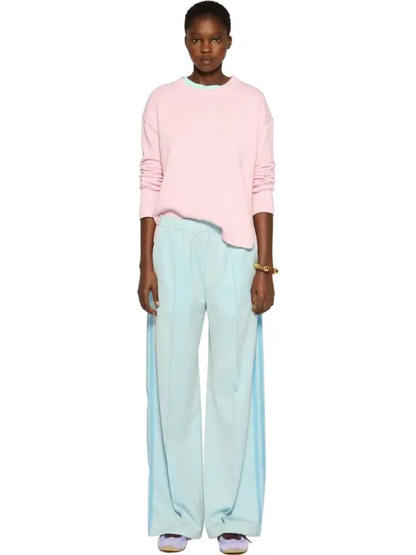 Serena Bute Wool Straight Leg Jogger - Sky Blue
