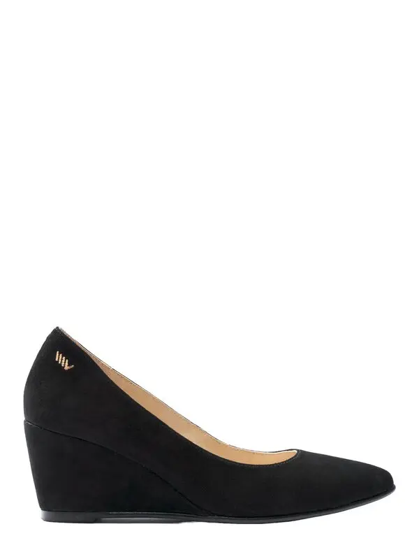 VISCATA Verona Suede Wedges - Black