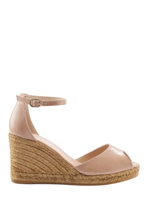 VISCATA Aiguafreda Premium Fabrics Espadrille Sandal Wedges - Leather Pink