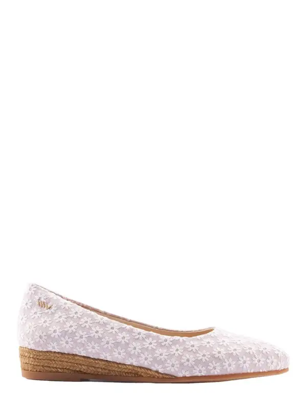 VISCATA Rubina Premium Fabric Espadrille Flats - Daisy Pink