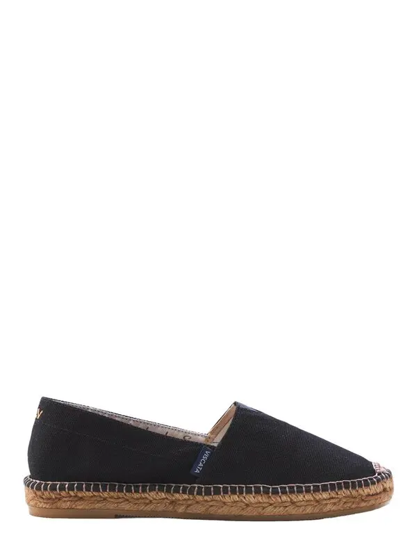 VISCATA Barceloneta Canvas Espadrille - Black