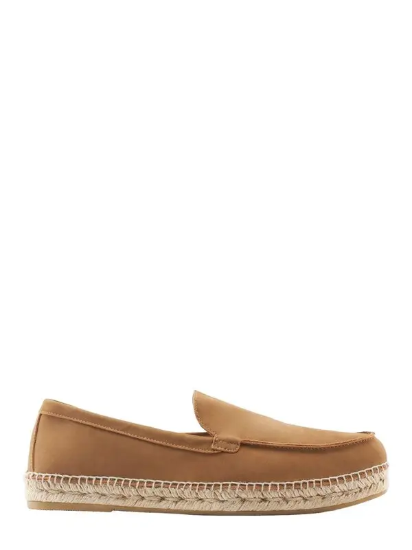 VISCATA Esburri Suede Espadrille Loafers - Camel