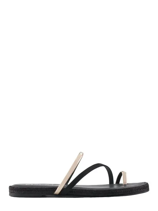 VISCATA Miramar Suede Espadrille Sandal - Black