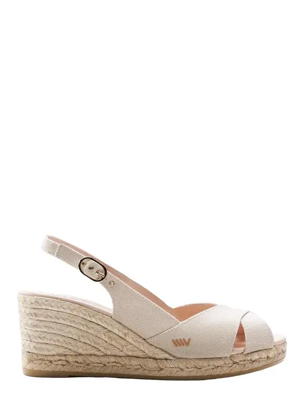 VISCATA Llansa Espadrille Wedge Sandals - Beige