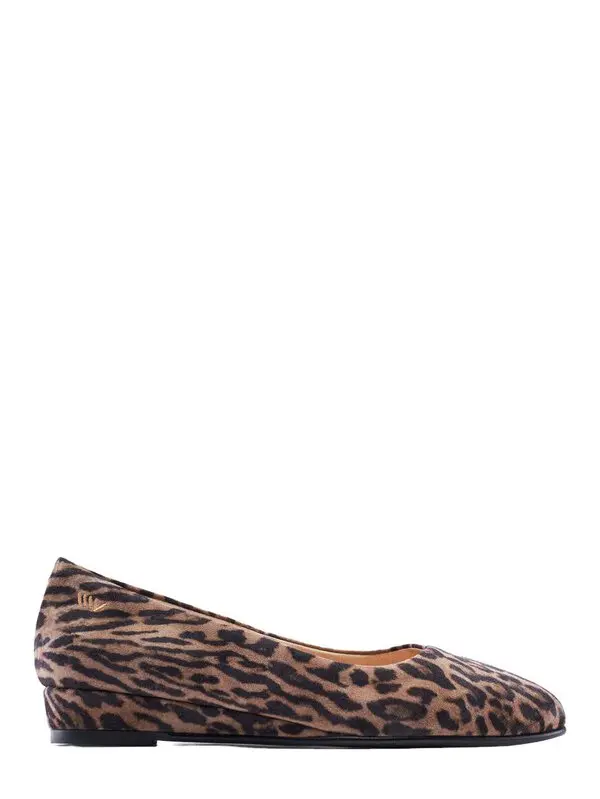 VISCATA Roma Premium Suede Flats - Animal Print