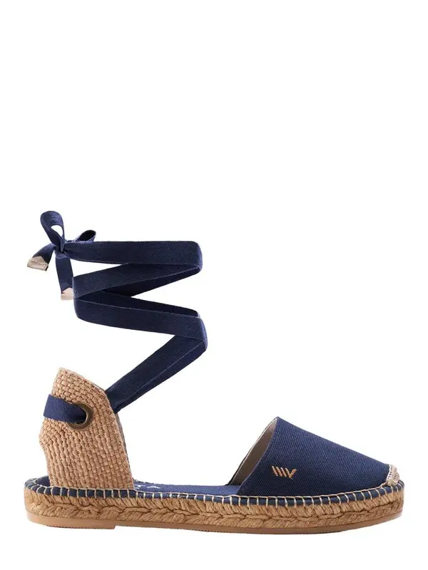 VISCATA Candell Canvas Espadrille - Navy Blue