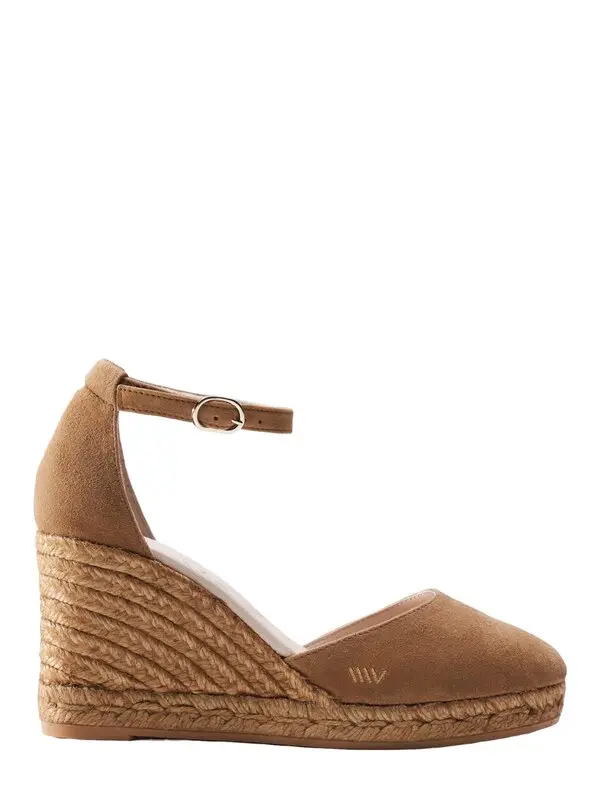 VISCATA Palamos Espadrille Wedges - Camel