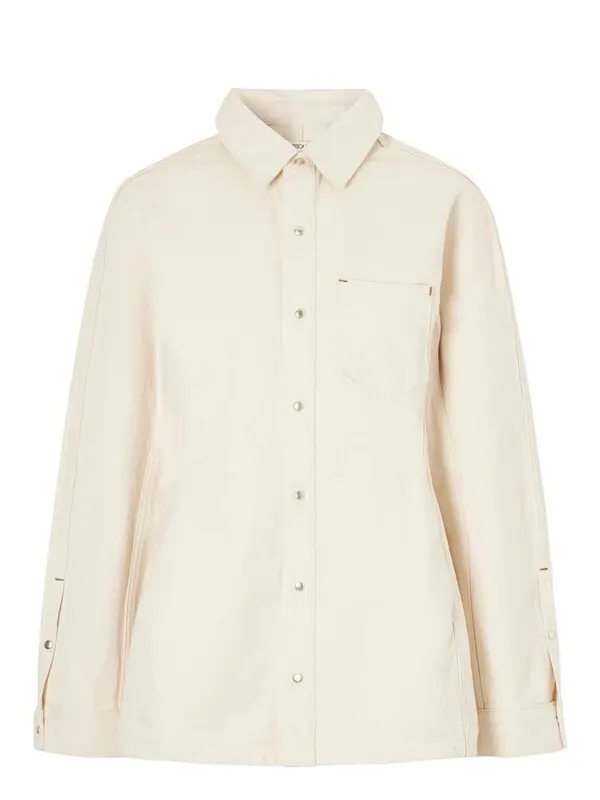 Ossou Cinch Cotton-drill Shirt - Neutrals