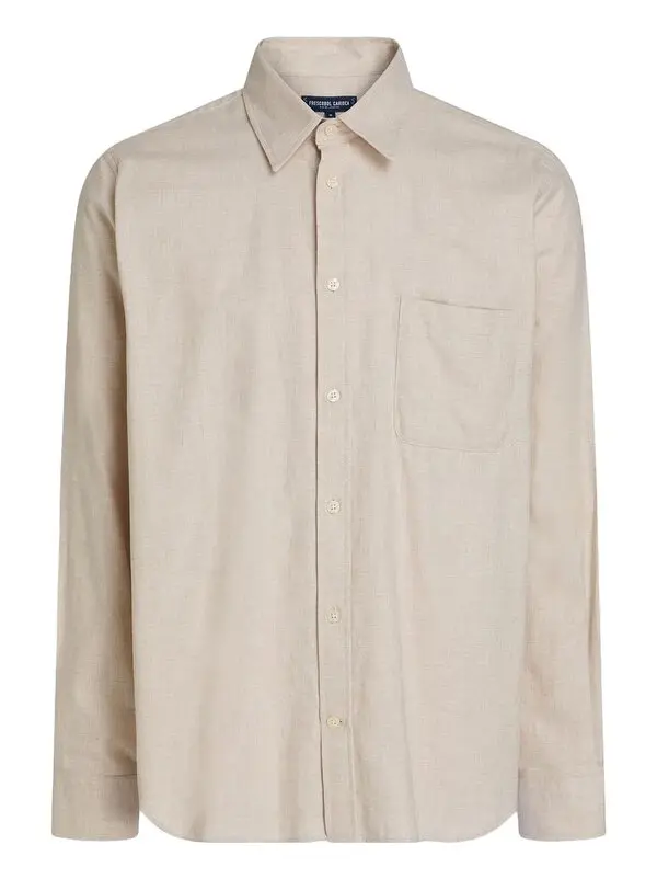 Frescobol Carioca Cottontwill Shirt - Ecru