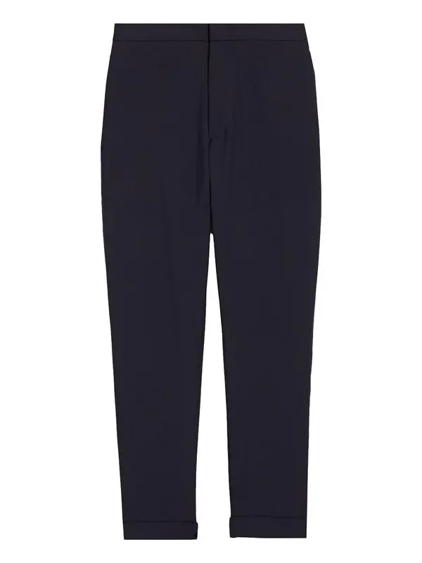 Officine Générale Joseph Tapered Wool Pants - Midnight Blue