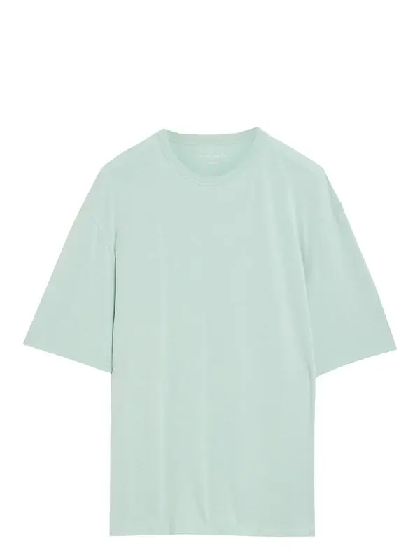 Officine Générale Benny Lyocell And Cottonblend Jersey Tshirt - Mint