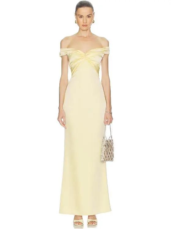 Katie May Liu Gown - Butter Yellow