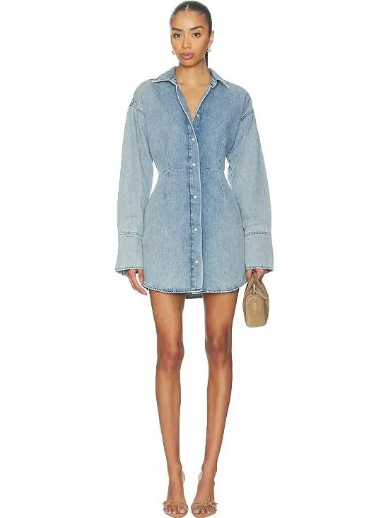FAVORITE DAUGHTER The Eyes On Me Denim Shirt Dress - Lexington