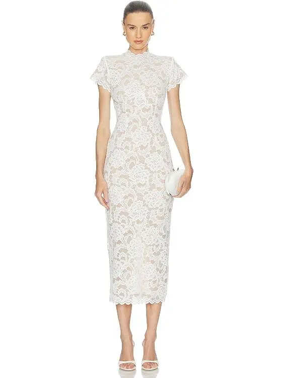 NOOKIE Alessia Midi Dress - Ivory
