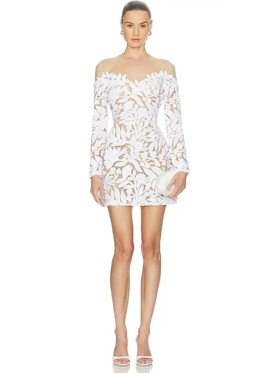 NADINE MERABI Margot Dress - White