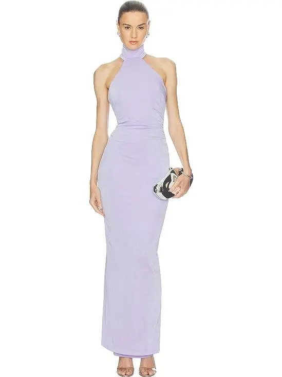NOOKIE Halter Gown - Lavender