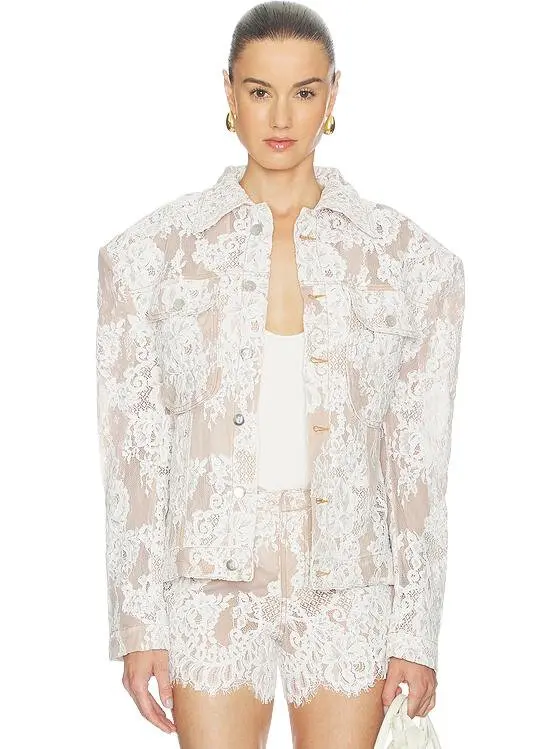 THE DOLLS HOUSE Chantilly Lace Jacket - White