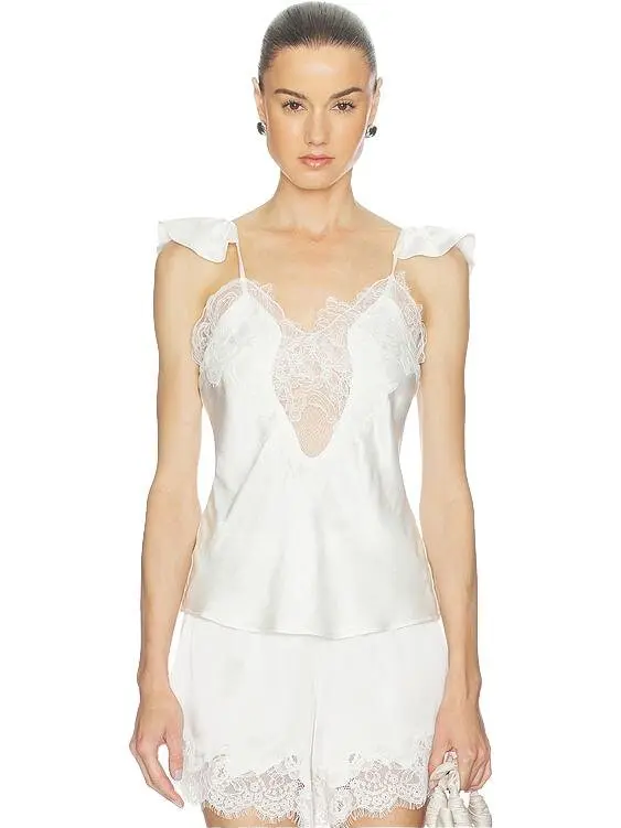 Bardot Ivy Lace Detail Camisole - Orchid White