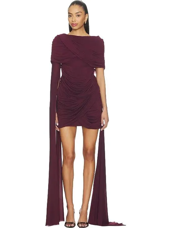 DEME BY GABRIELLA The Nicola Dress - Aubergine