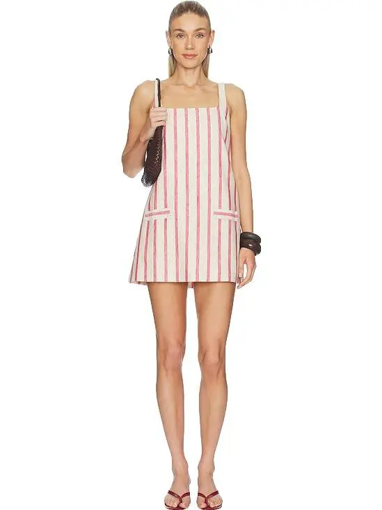 Amanda Uprichard Indy Dress - Red Stripe
