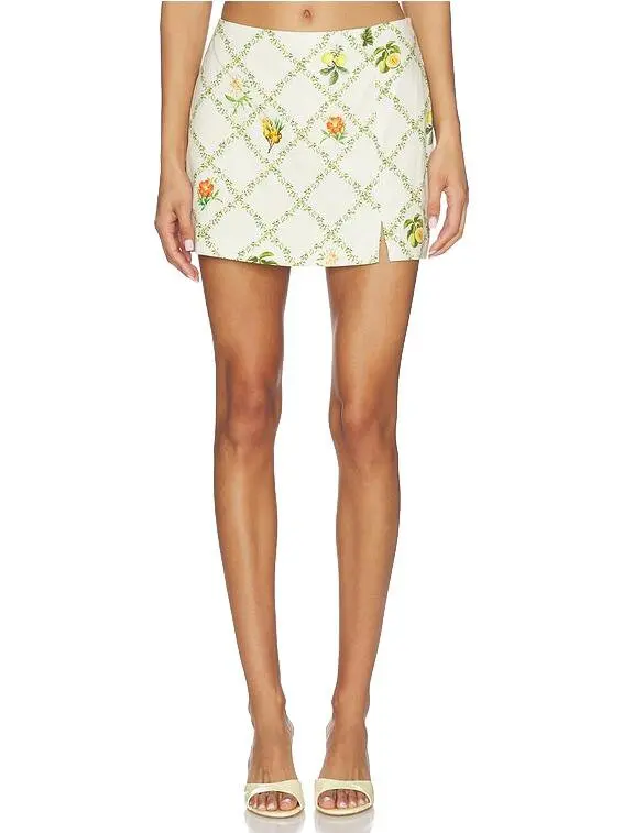 Amanda Uprichard Dale Skort - Trellis Print