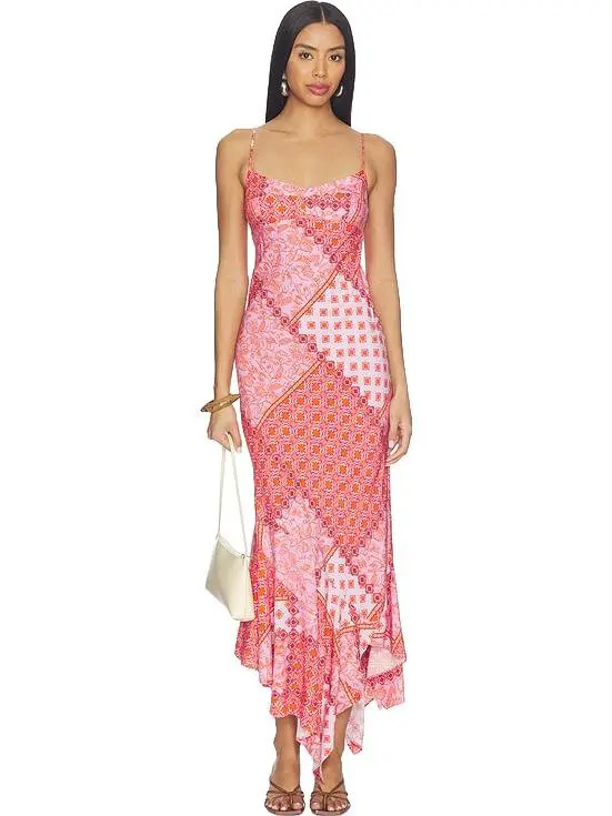 Amanda Uprichard Kaysee Maxi Dress - Pink Multi