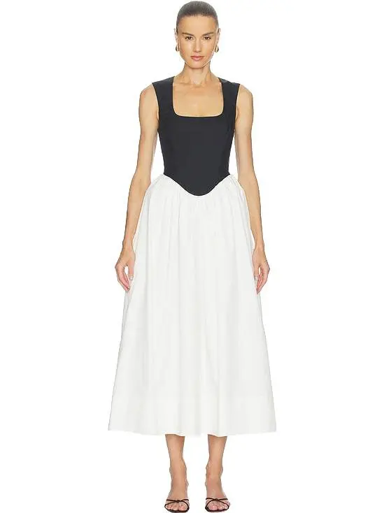 CAMILA COELHO Dalia Maxi Dress - Black,white