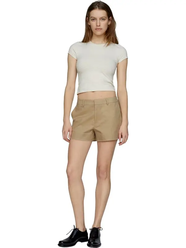 ATM Anthony Thomas Melillo Cotton Twill Shorts - Khaki