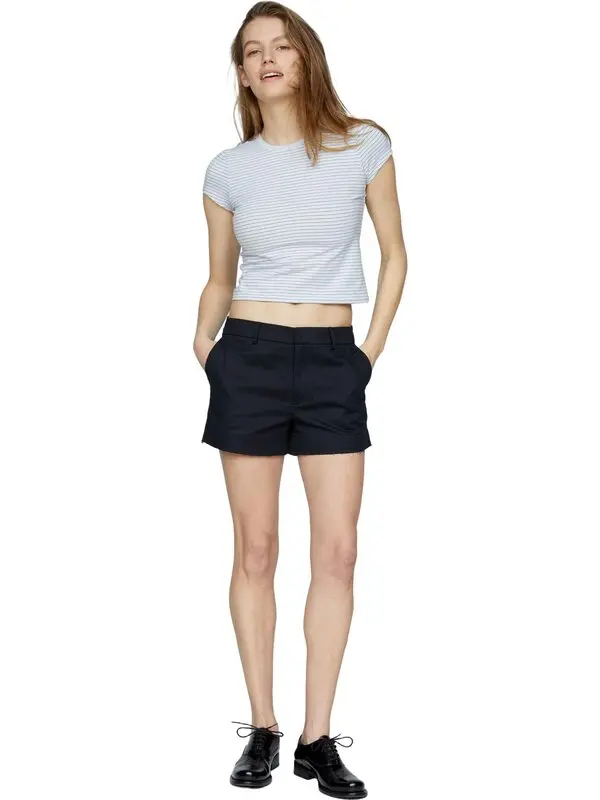 ATM Anthony Thomas Melillo Cotton Twill Shorts - Black