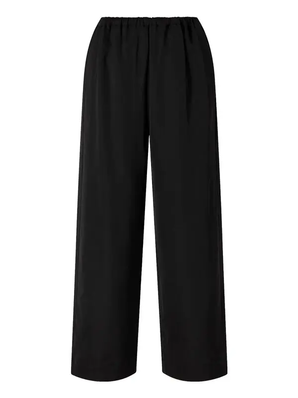 RÓHE Wide-leg Jersey Pants - Black