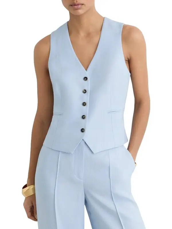 REISS Magda Vest - Blue