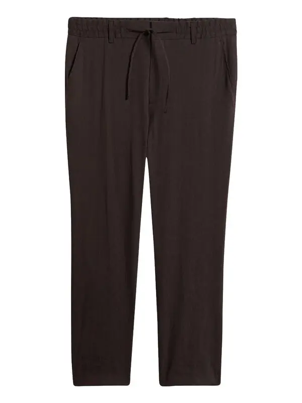 BOSS Tapered Drawstring Pants - Dark Brown
