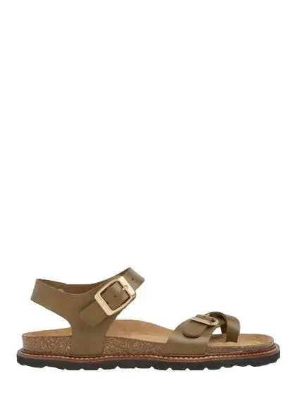 CELTIC & CO. Contoured Slip-on Clog Mule Sandals - Khaki