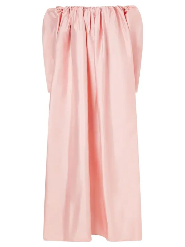ABADIA Eleanor Off-the-shoulder Taffeta Gown - Pink