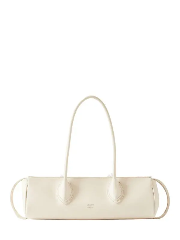 Khaite Donna Leather Shoulder Bag - Cream
