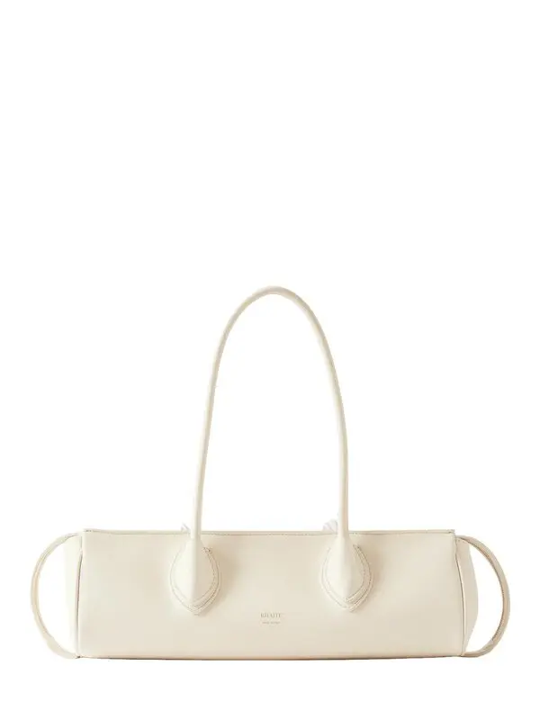 Khaite Donna Leather Shoulder Bag - Neutrals