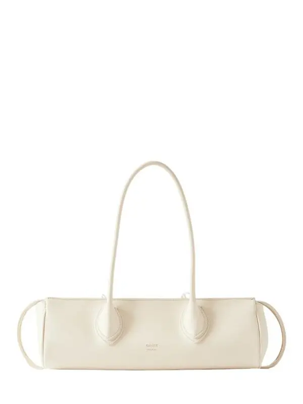 Khaite Donna Leather Shoulder Bag - Neutrals