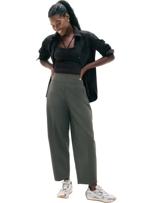 Athleta Endless High Rise Barrel Pant - Jungle