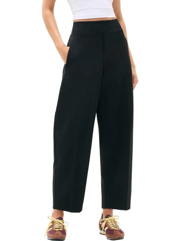 Athleta High Rise Barrel Pant - Black