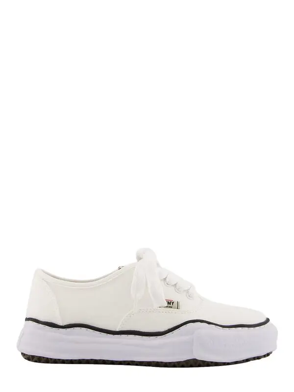 Mihara Yasuhiro Baker Og Sole Canvas Low-top Sneakers - White