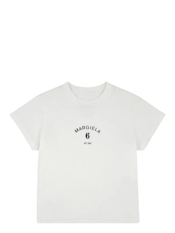 MAISON MARGIELA Short Sleeve Tee Off - White