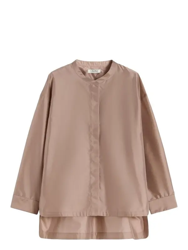 Max Mara Satin Oversized Shirt - Pink