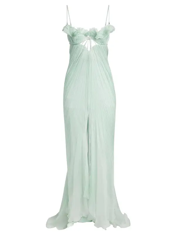 MARIA LUCIA HOHAN Silk Lupita Maxi Dress - Blue