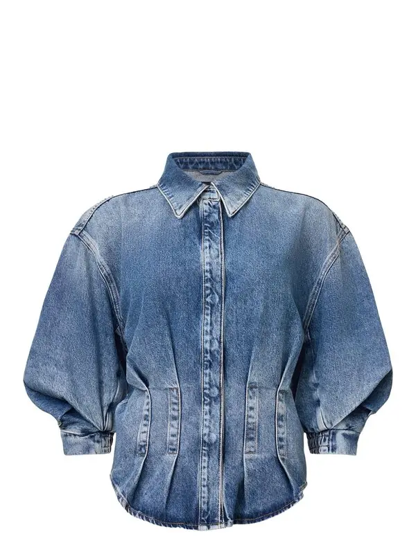 ALLSAINTS Denim Nancy Shirt - Blue
