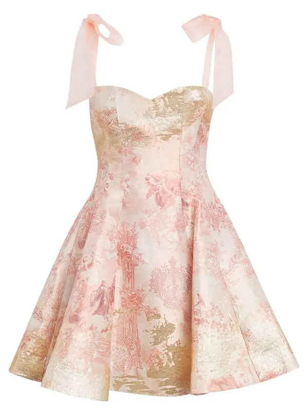 Alice + Olivia Printed Mini Dress - Pink