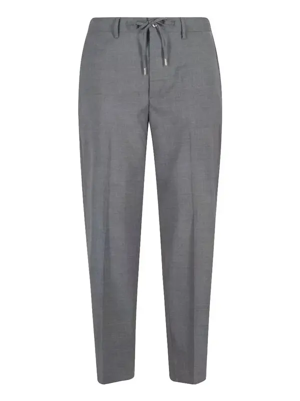 BRIGLIA 1949 Drawstring Pleated Trousers - Grey