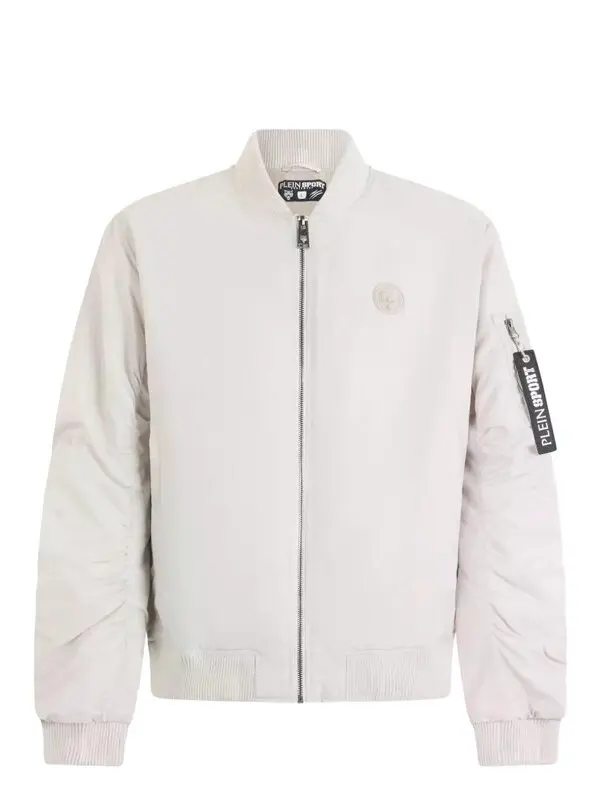 PLEIN SPORT Icon Bomber Jacket - Neutrals
